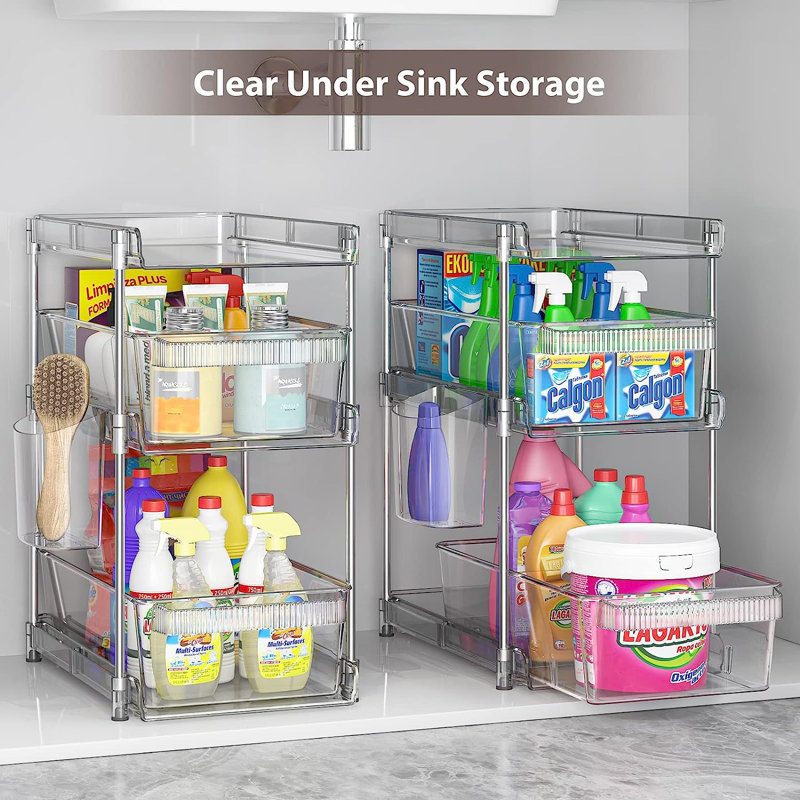 Clear under sink storage store